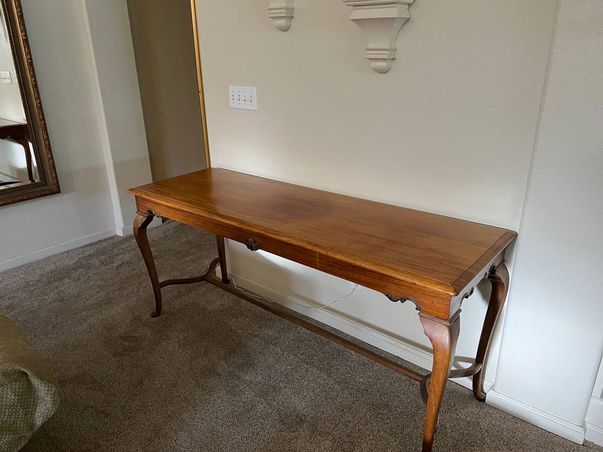 Antique buffet table